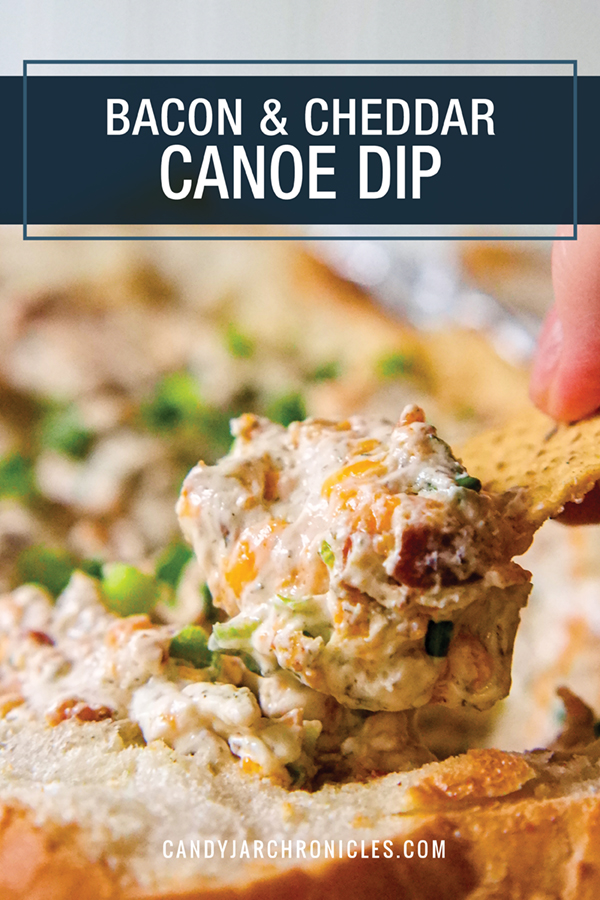 Bacon Cheddar Canoe Dip - Candy Jar Chronicles